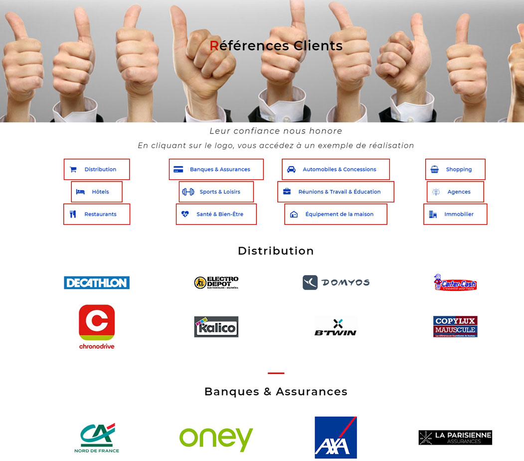 Références Clients Visite 360 Pro - Visite 360 Pro