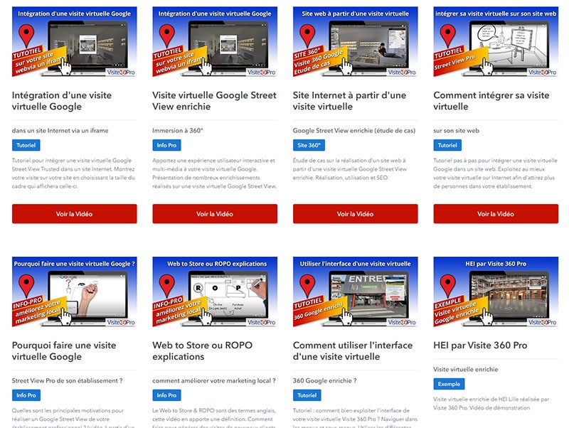Vidéos Visite virtuelle - Visite 360 Pro